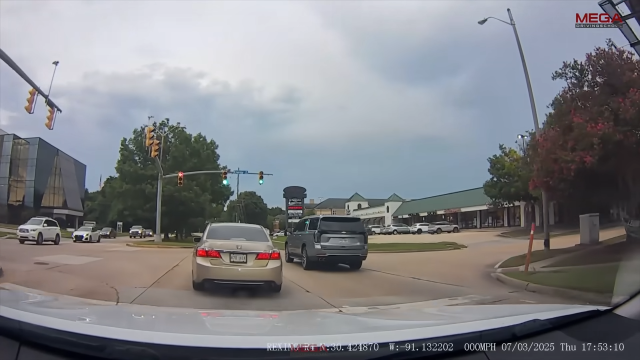 Instant karma on the highway... one distraction, one slam, one lesson