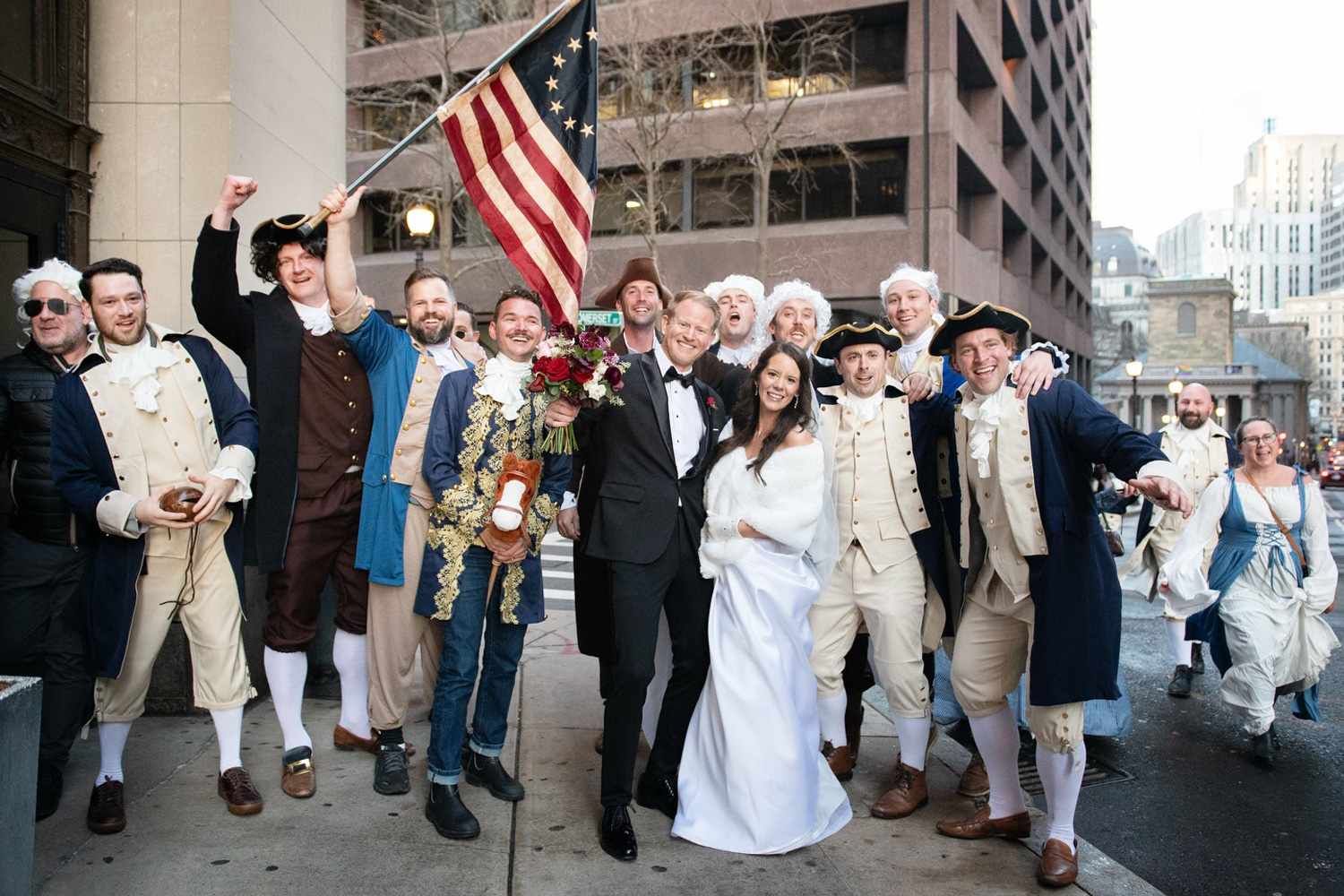 Bride and groom's Boston wedding takes a surprising turn after ...