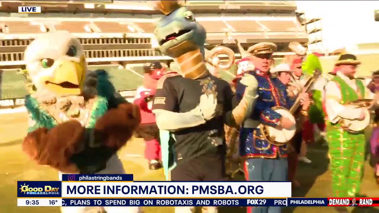 SWOOP, Phillie Phanatic, Gritty, Franklin & Phang excited about String ...