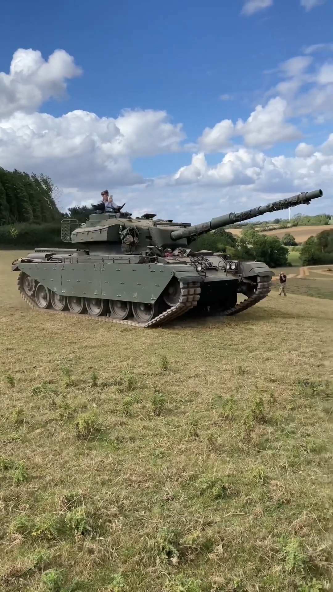 Driving a Centurion tank!