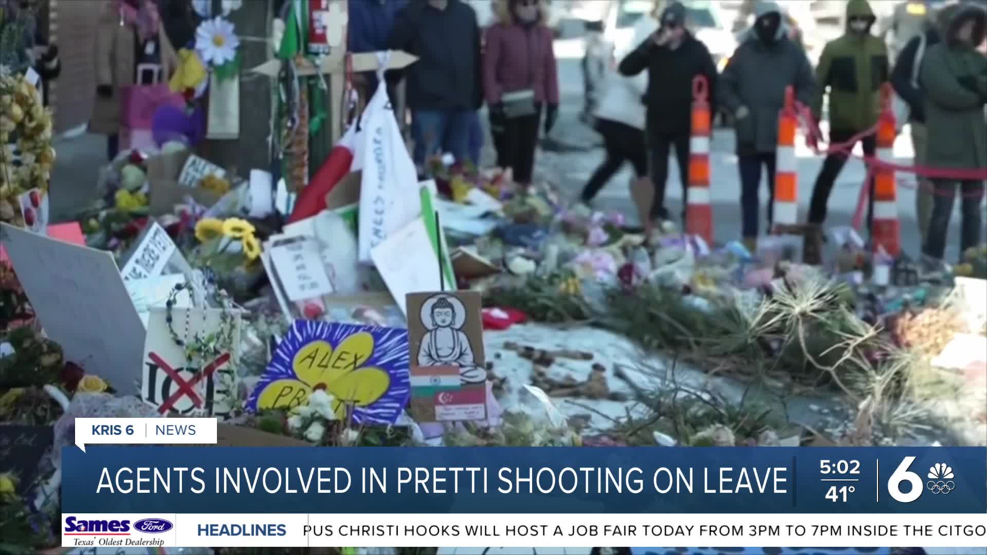 Federal agents placed on leave following fatal shooting of Alex Pretti
