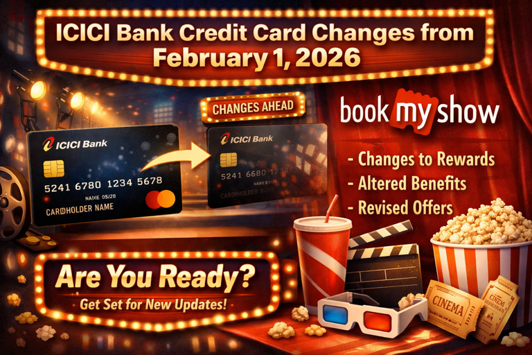 ICICI Bank credit card rule changes from February 1, 2026: BookMyShow ...