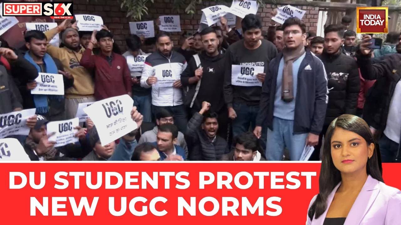 Delhi University Students Protest Against New UGC Norms Over ...