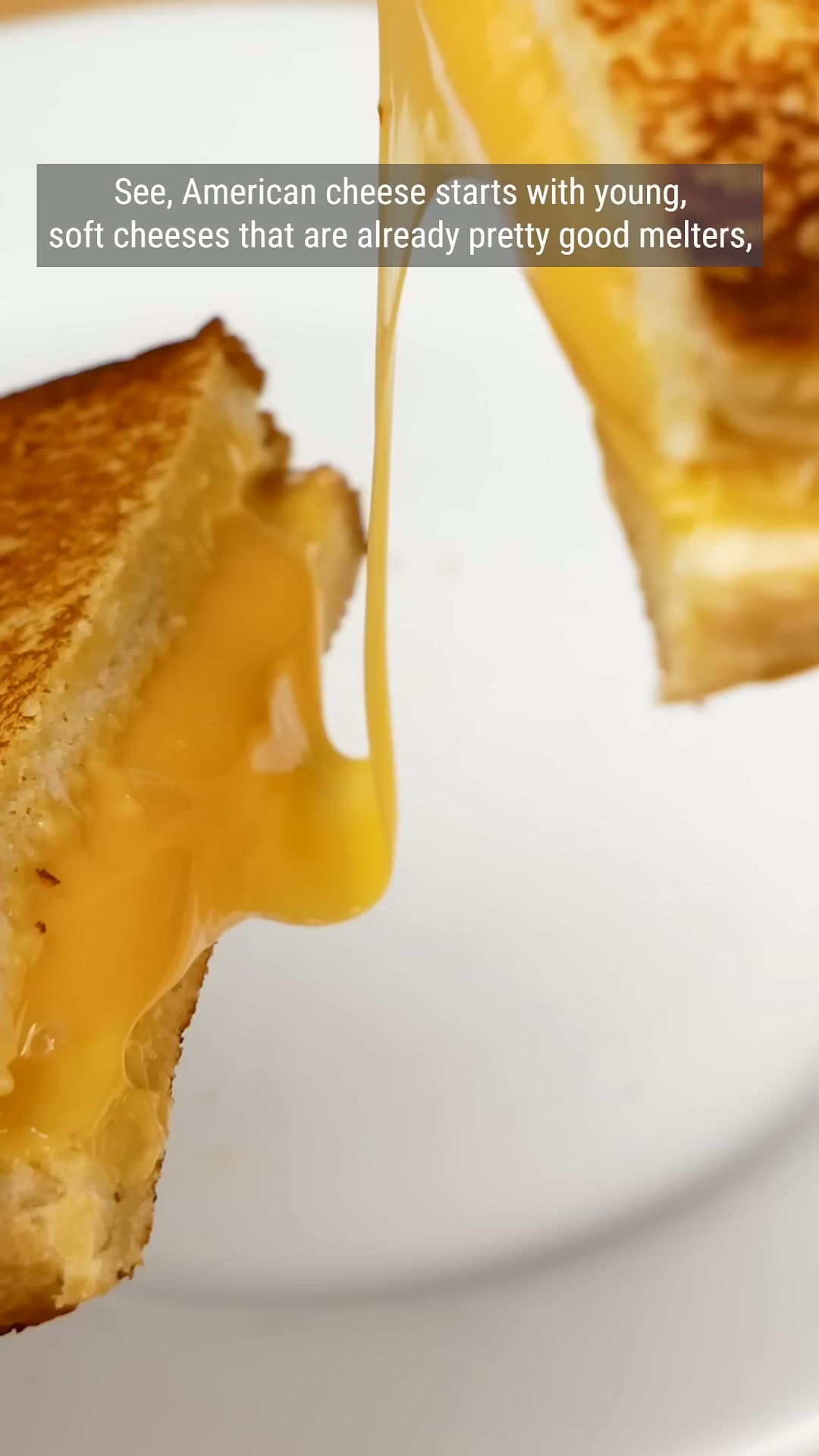 Why American cheese melts so easily