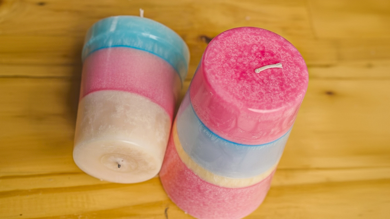 Make beautiful decorative candles in plastic glasses at home easily