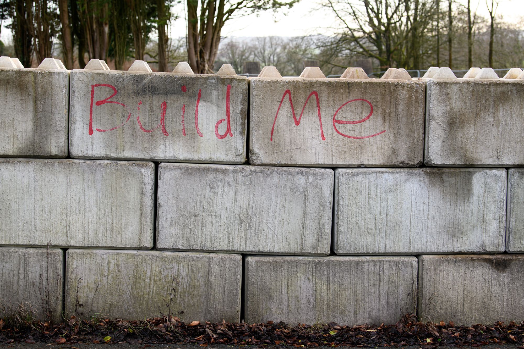 'Build me' graffiti daubed on illegally demolished Punch Bowl Inn pub ...