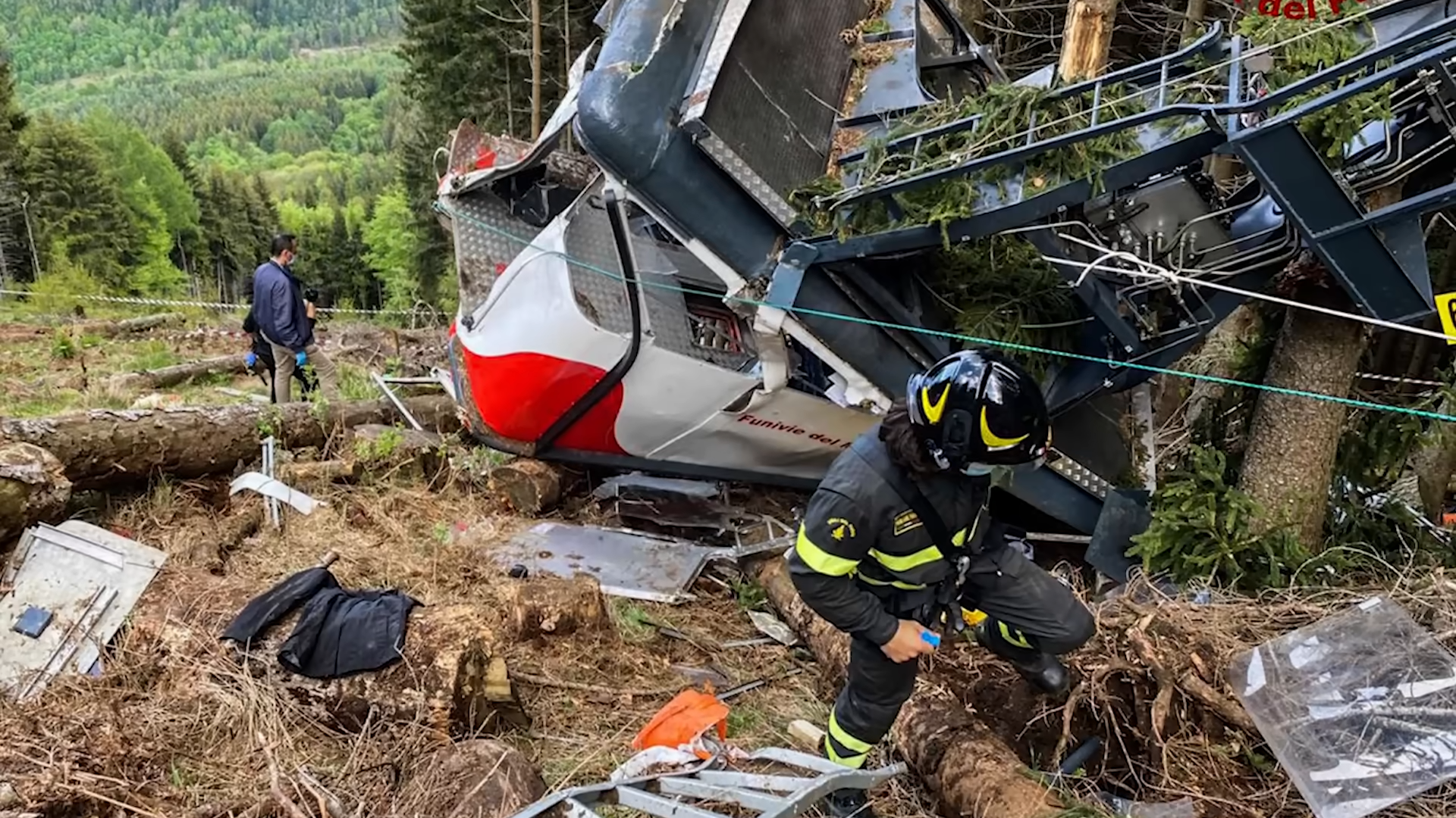 The cable car crashed into trees at 60 mph - one child lived