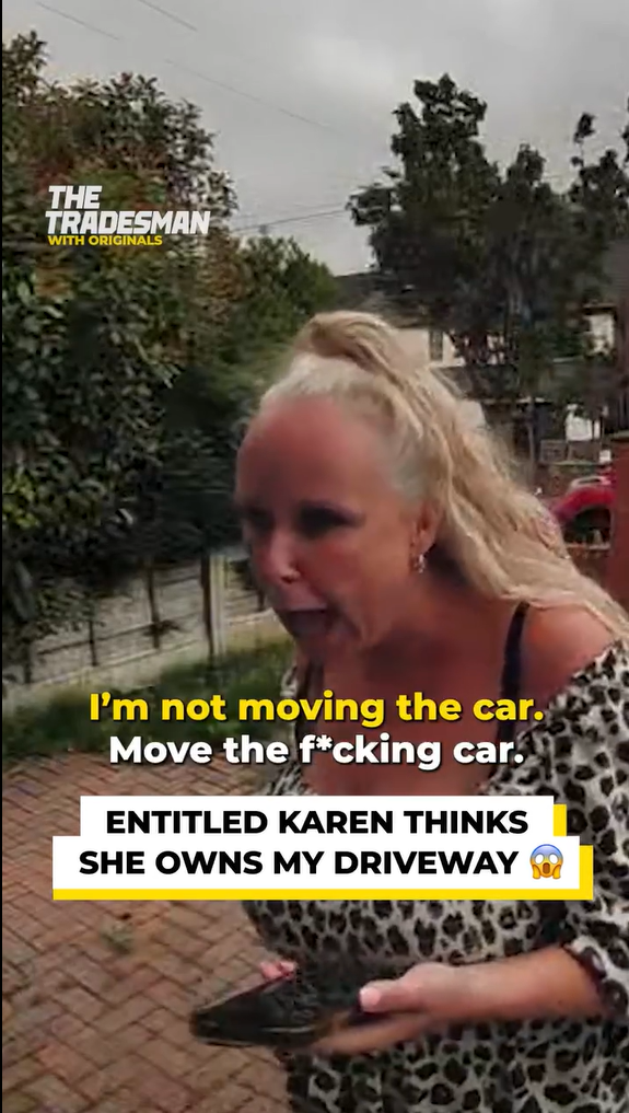 Karen neighbor thinks she owns my driveway
