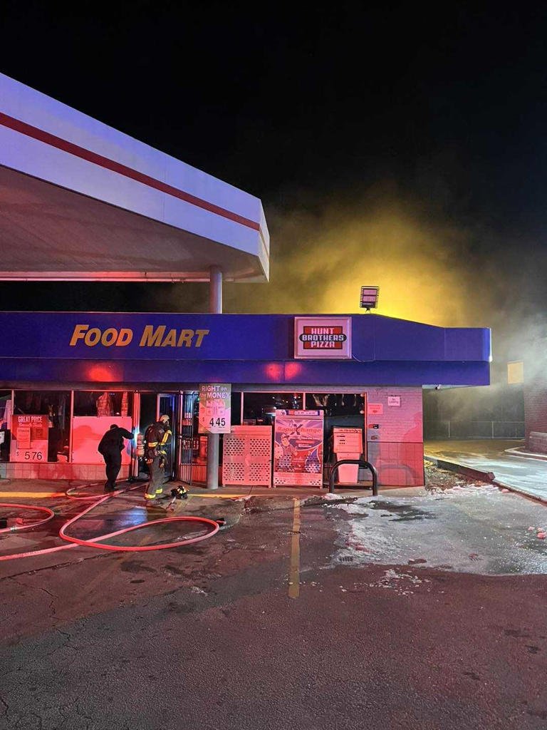 Upstate gas station heavily damaged in fire