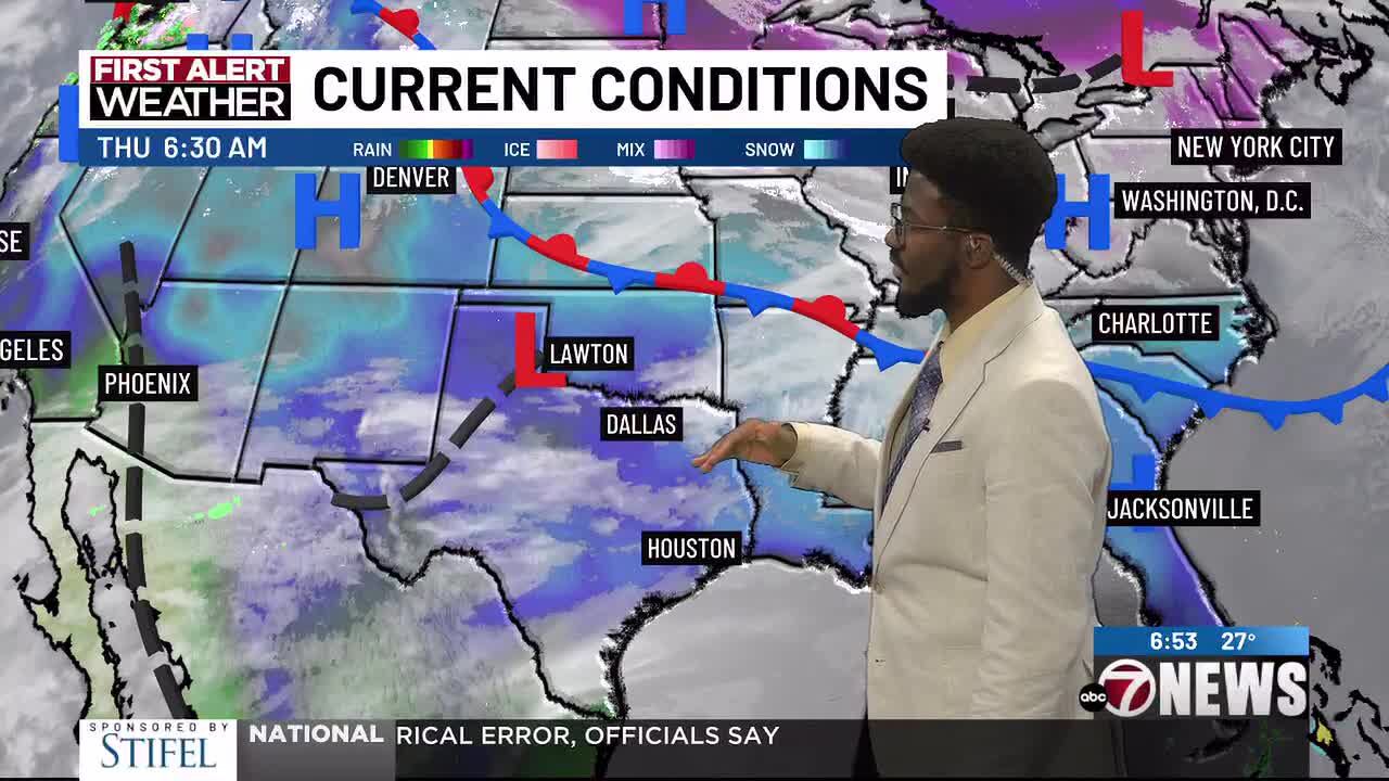 A cool front moving in this morning will lead to breezy north winds ...