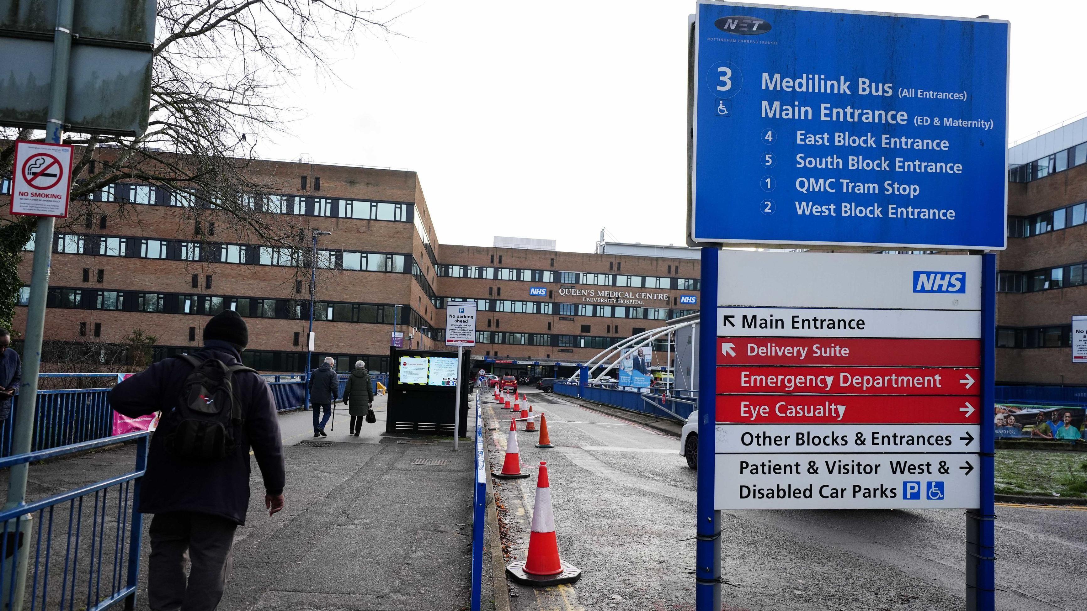 Discarded cigarette caused fire at hospital