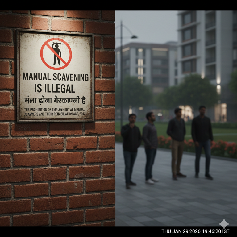 Manual scavenging persists despite legal ban: Economic Survey