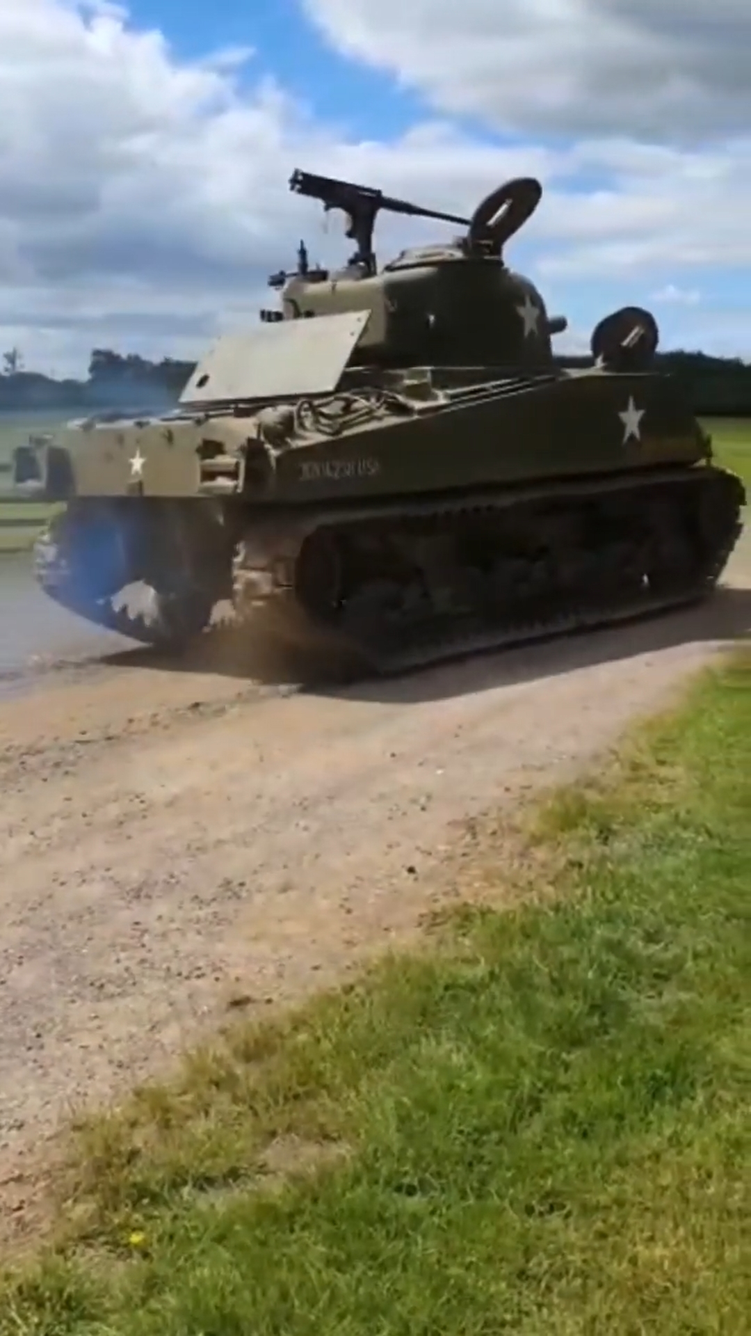 Driving our WW2 Sherman tank!