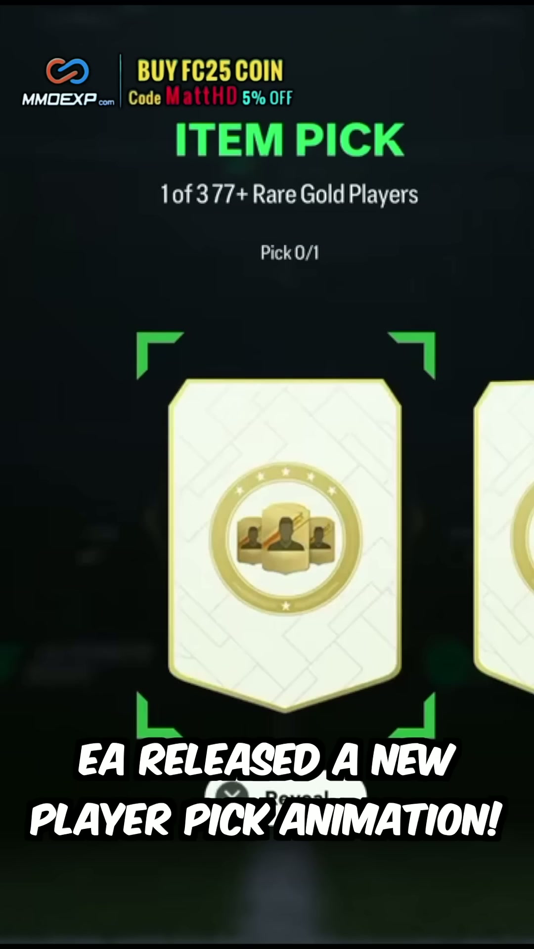 EA released a new player pick animation!
