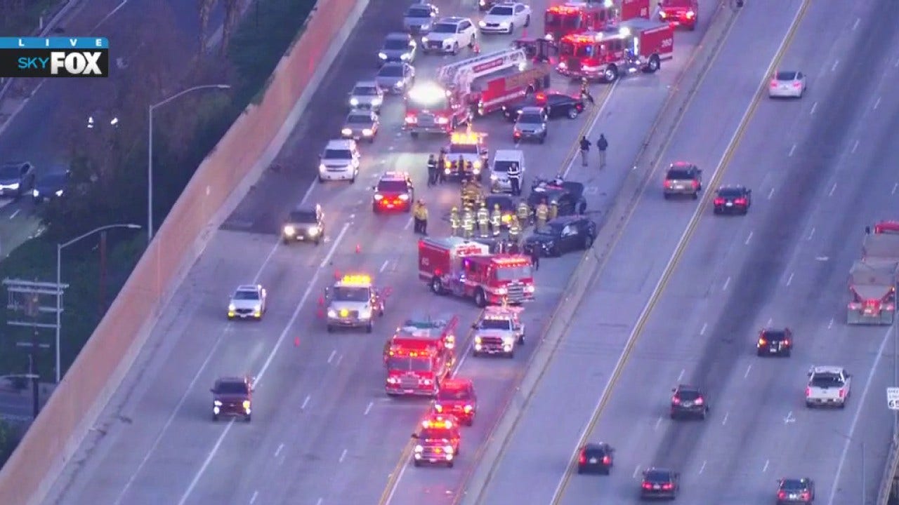 5-vehicle crash on southbound 170 Freeway in Studio City snarls morning ...
