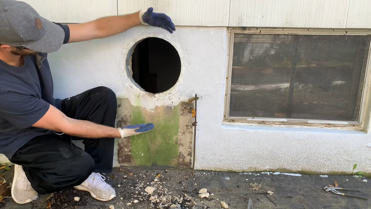 Simple DIY fix for cinder block wall damage