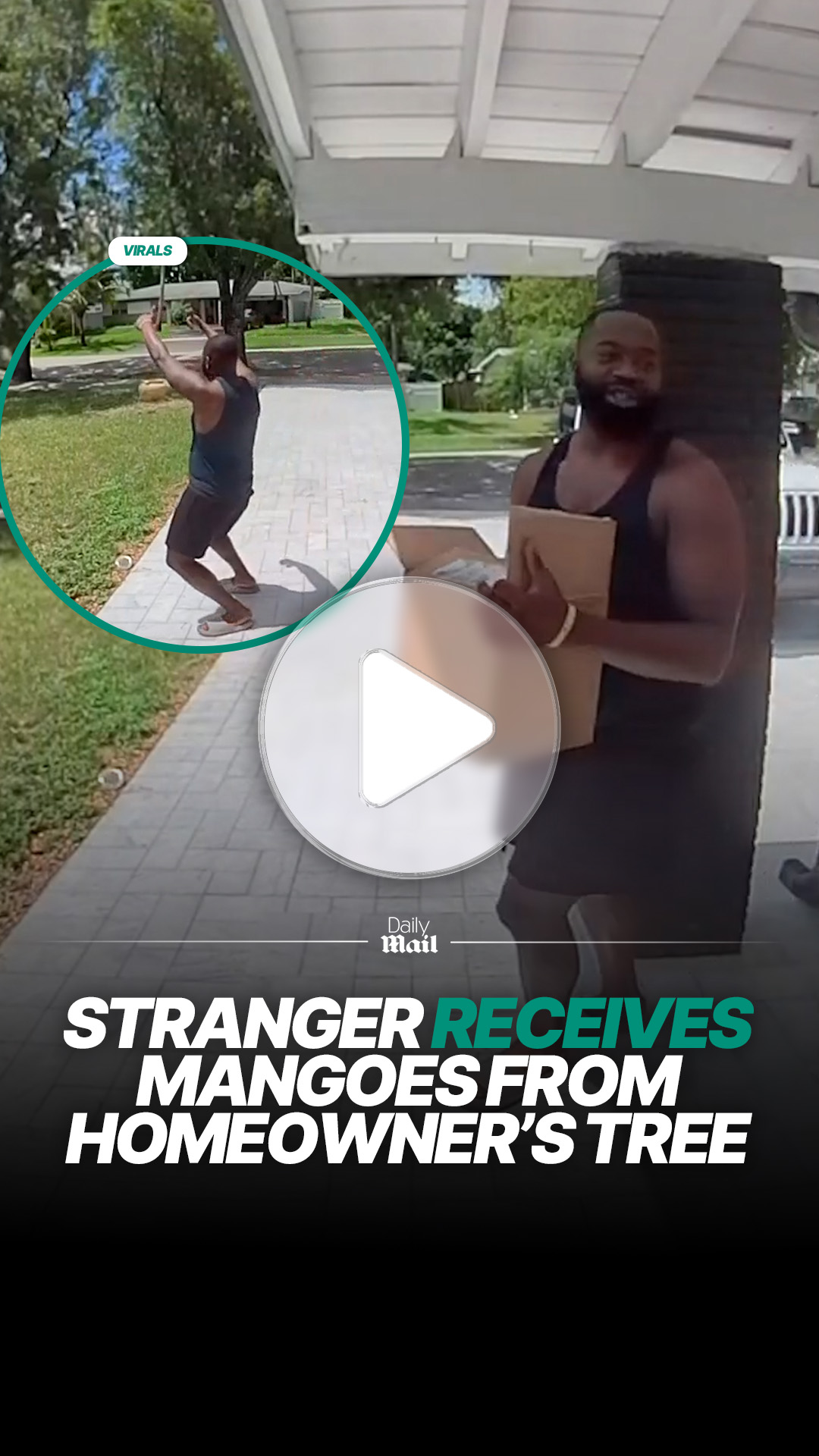 Stranger politely asks homeowner for mangoes from her tree