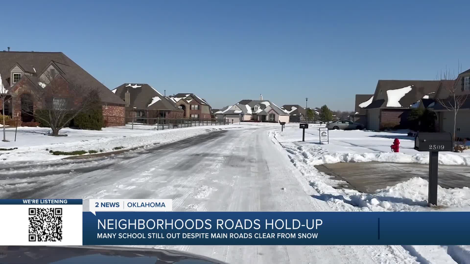 Green Country schools close for fourth day as neighborhood roads remain icy