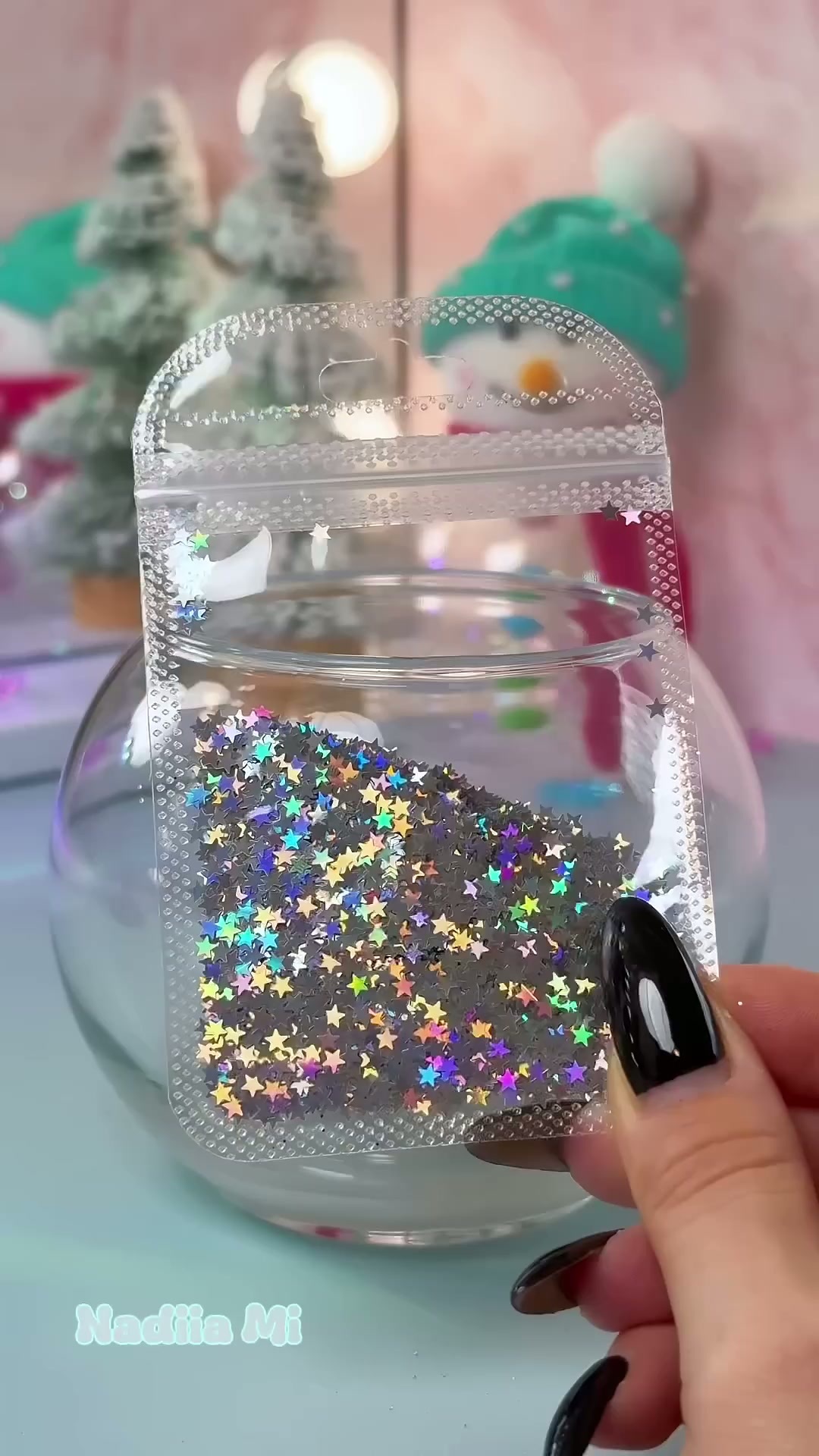 Magical Christmas water candle DIY (ASMR)