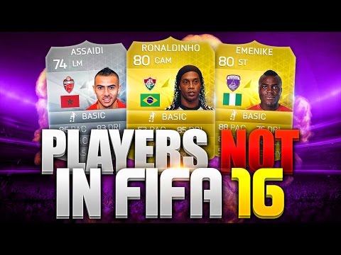 Players not in FIFA 16