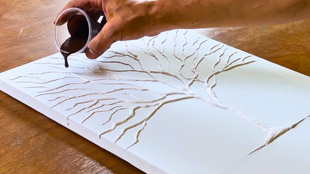 3 stunning texture paintings you can make at home | Step-by-step canvas ...