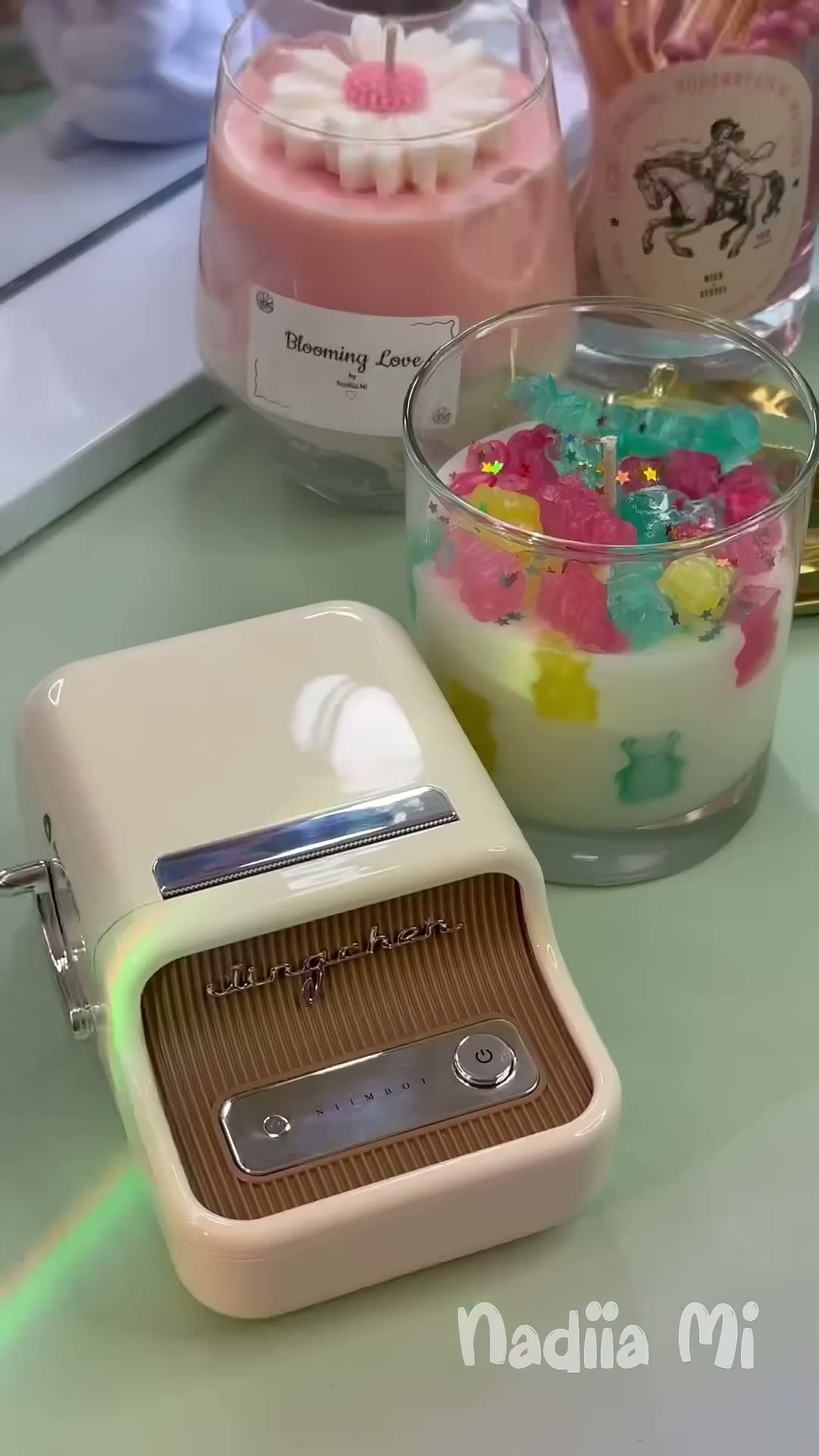 Gummy galaxy jelly candle ASMR DIY | Gel & soy wax 🧸