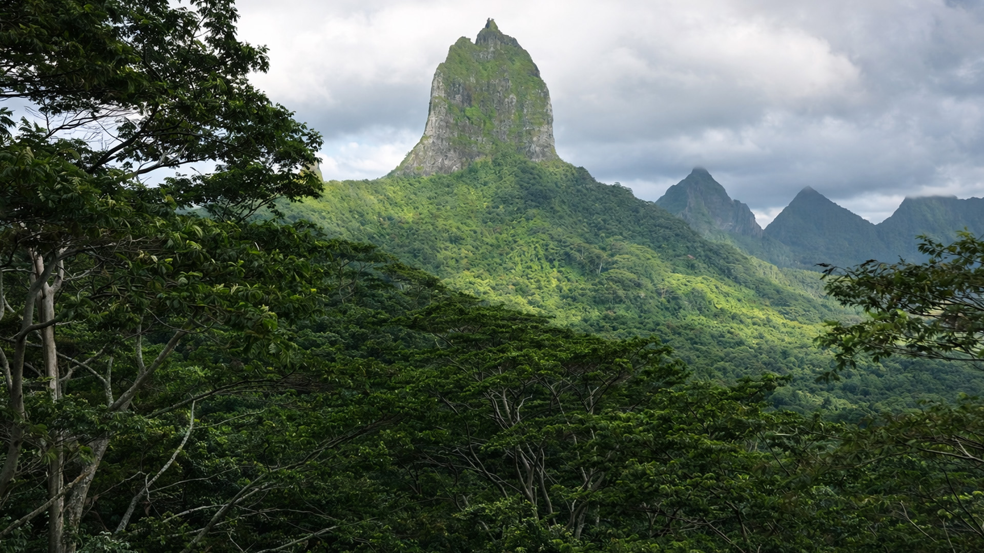 Le sommet emblématique de l'île de Moorea