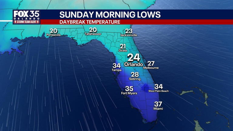 Rare 'Extreme Cold Watch' issued for all Central Florida ahead of ...