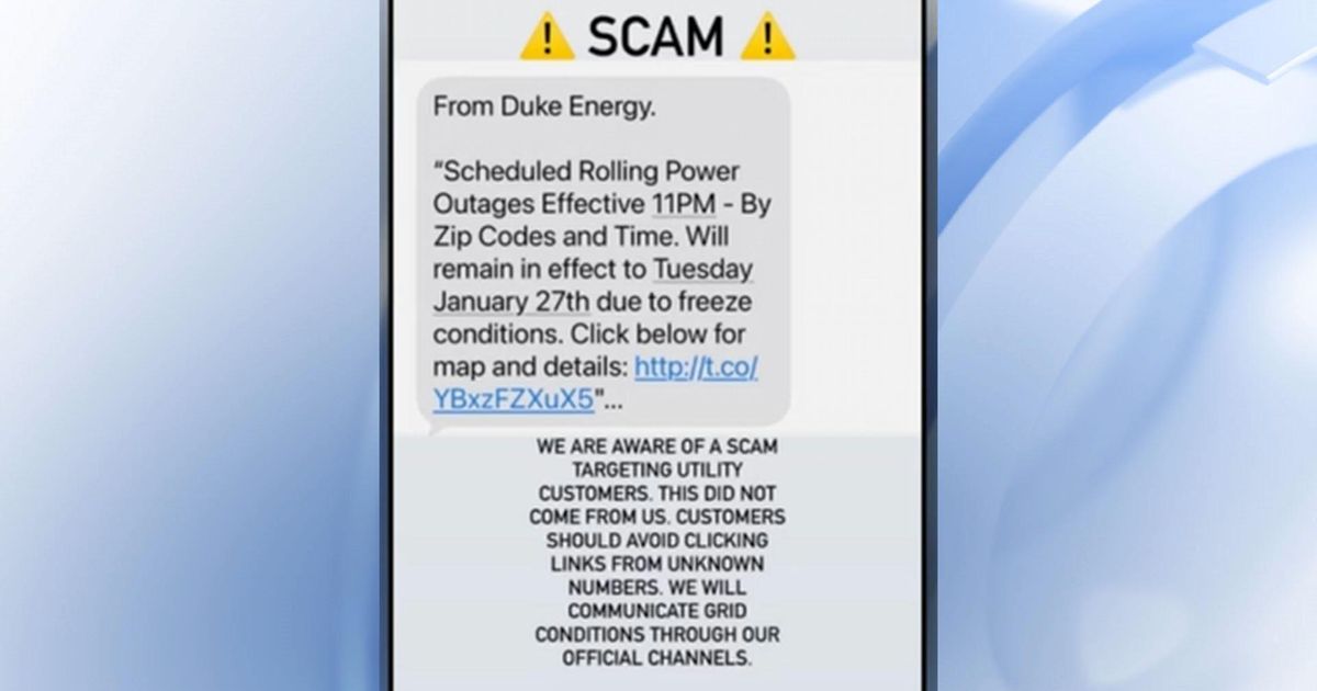 5 On Your Side warning: Text impersonates Duke Energy to get your money ...