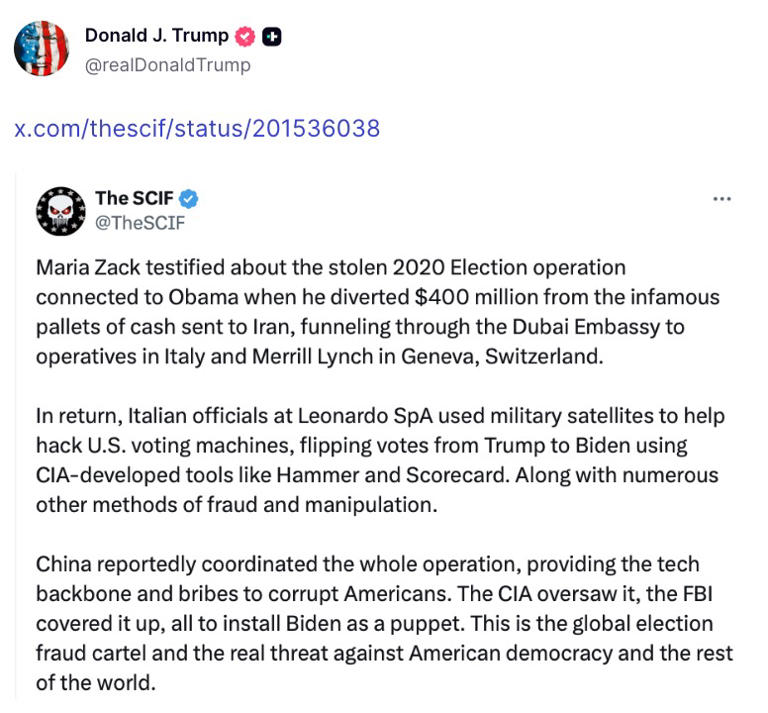 Trump targets Obama, Newsom, and new Alex Pretti video in another late ...