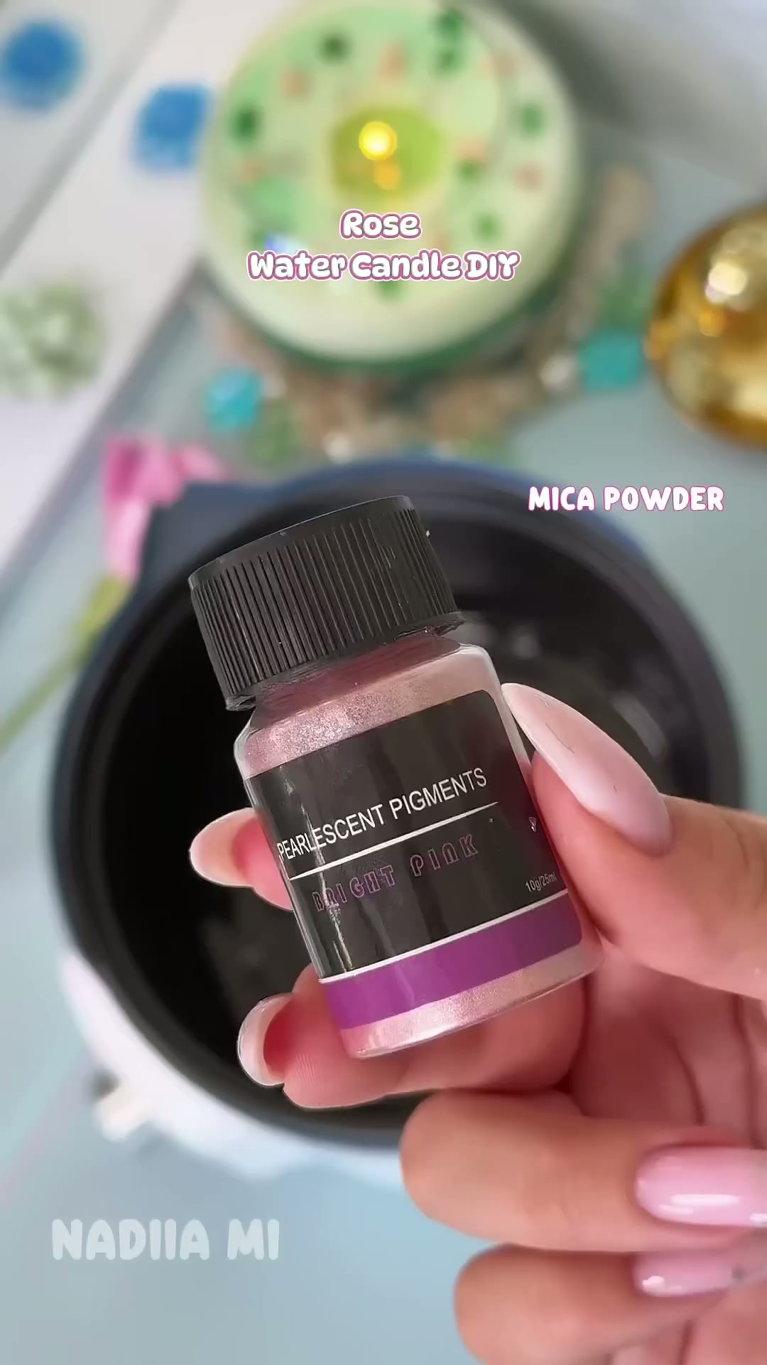 Rose water candle DIY 🌸🌹 | Relaxing ASMR & cozy vibes