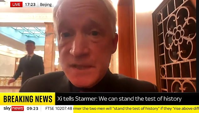 Moment Natural History Museum boss is moved on by Chinese security ...