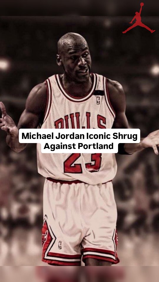 Michael Jordan's iconic shrug