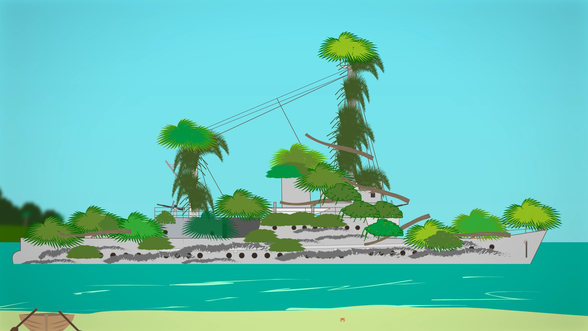 They turned a warship into an island - and fooled the Japanese Navy