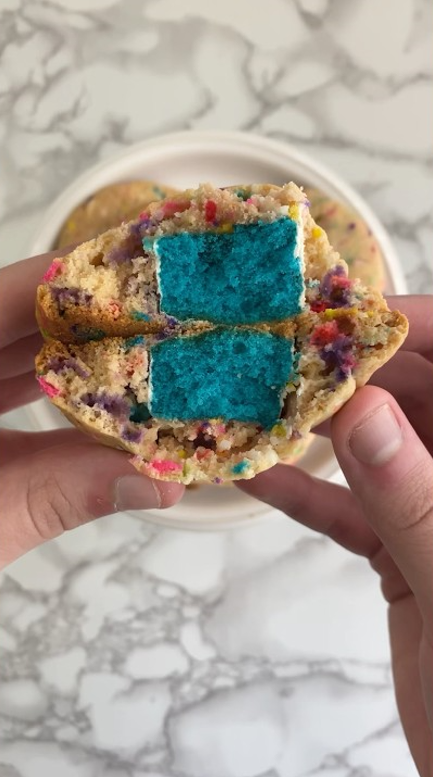 Rainbow cake cookies recipe