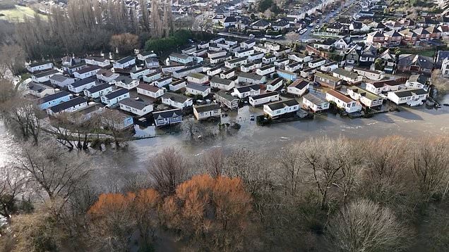 Caravan park flooded as Dorset feels effects of Storm Chandra