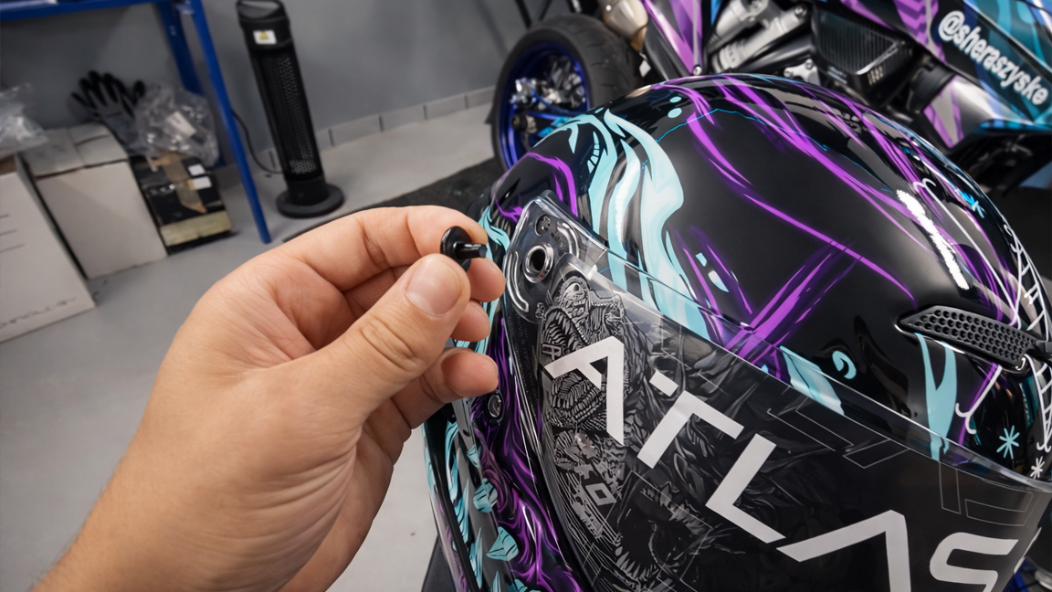 New helmet design and EXC bike setup for upcoming show