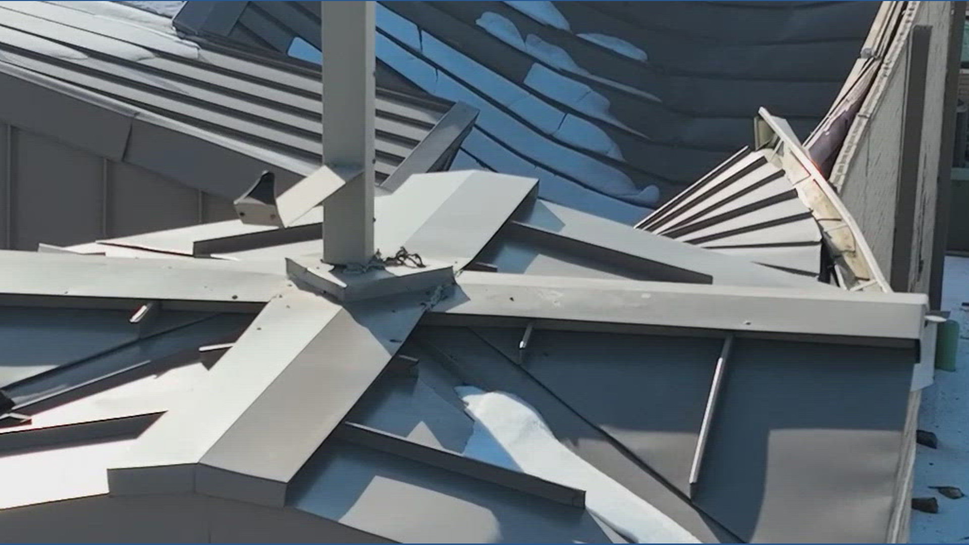 Church roof collapse in Cedar Hill