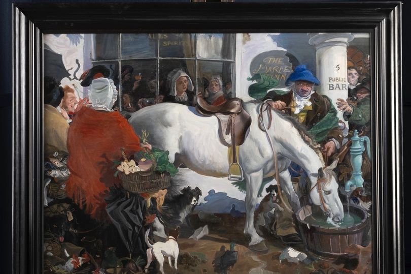 Rare oil painting depicting scene from famous Robert Burns poem could ...