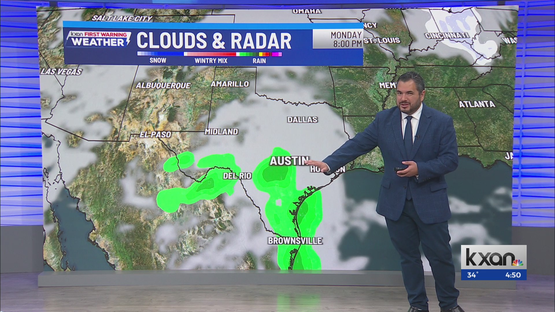 Warmest day in a week as a cold front arrives tonight | KXAN weather ...