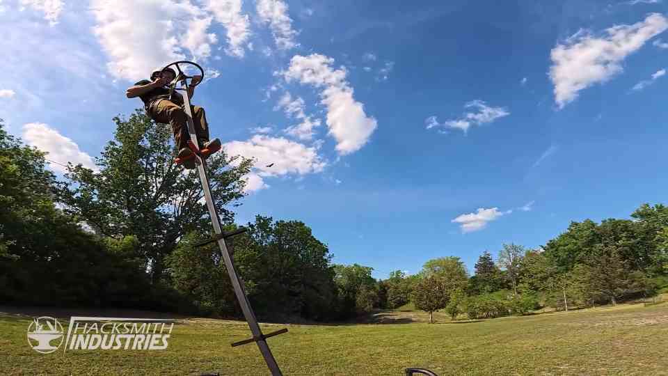 This seemed like a good idea - riding a pole-truck (one day build)