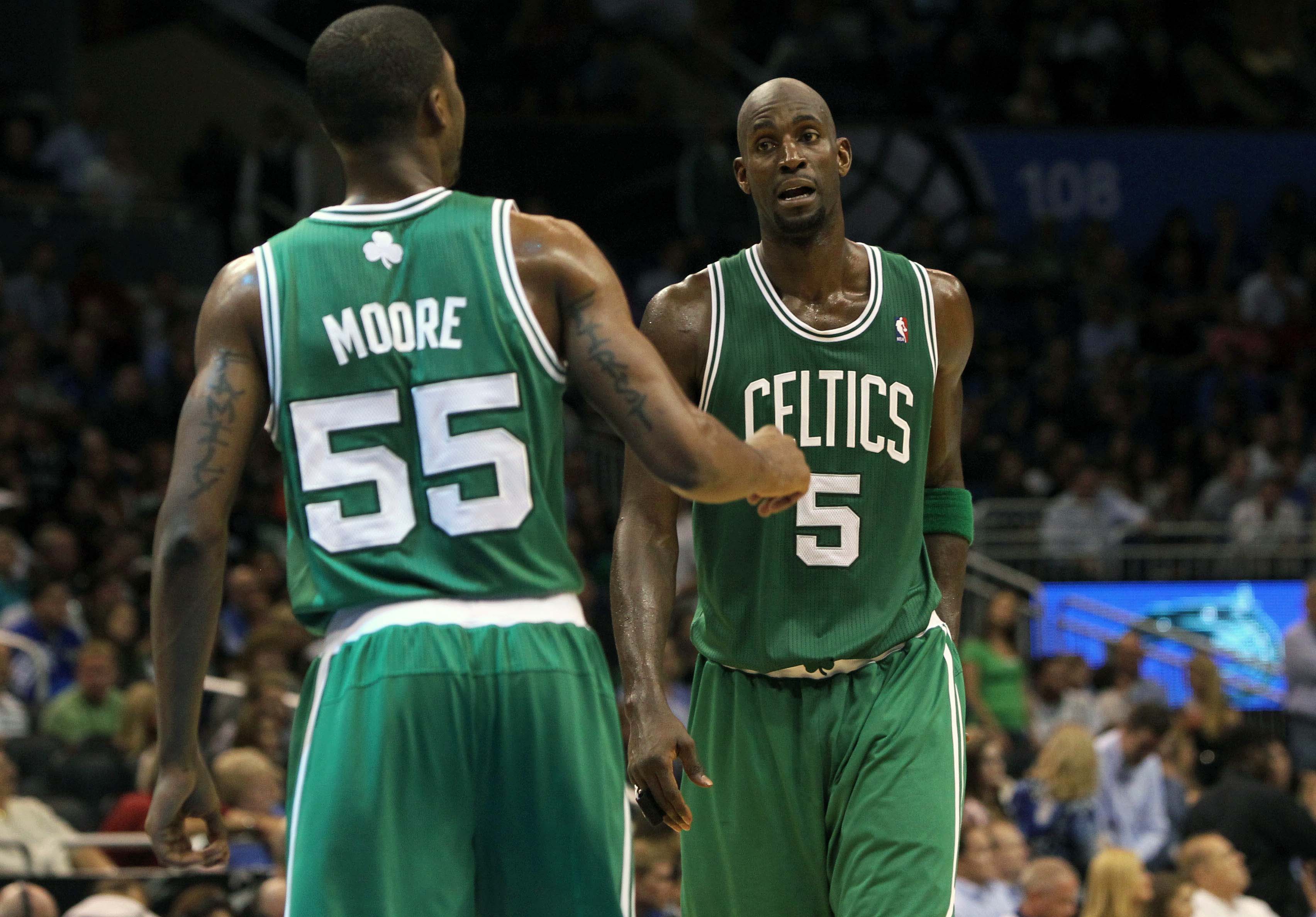 Boston Celtics jersey history No. 55 - E'Twaun Moore (2011-12)