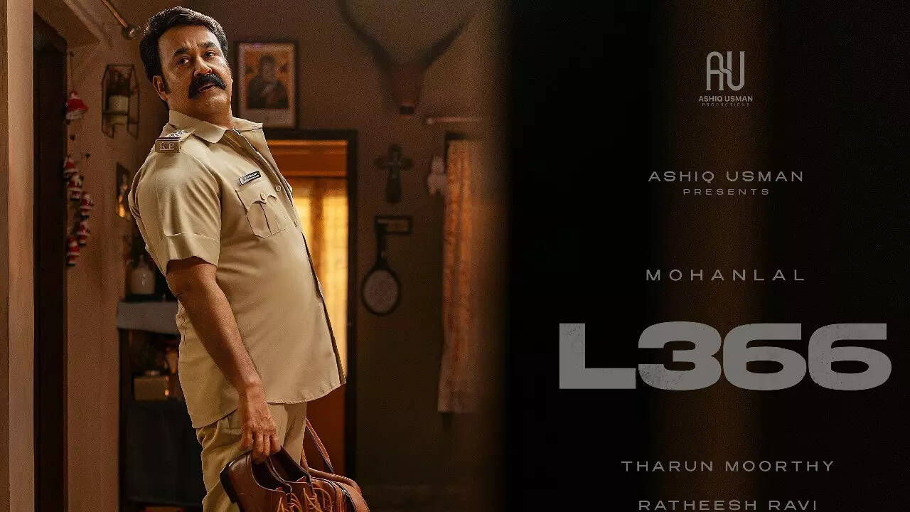 'L-366' first look unveiled: Mohanlal teases fans in a gritty new cop ...