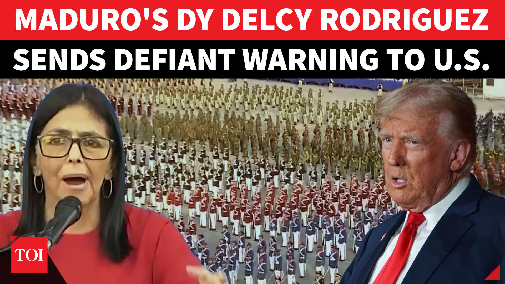 Delcy Rodriguez takes military command as US-Venezuela tensions explode ...