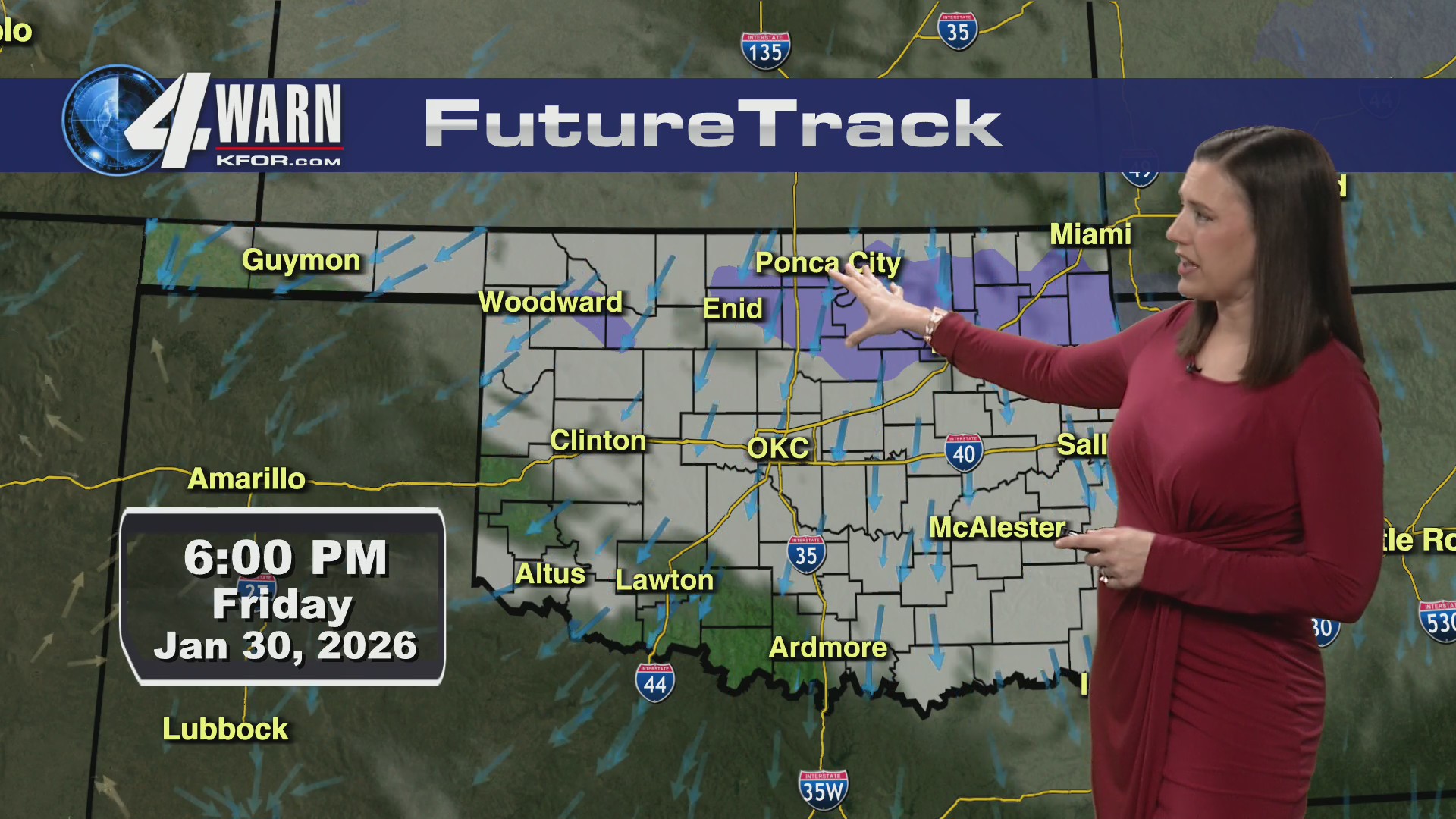 Emily Sutton tracks our next arctic front and chance for flurries (1/29 ...