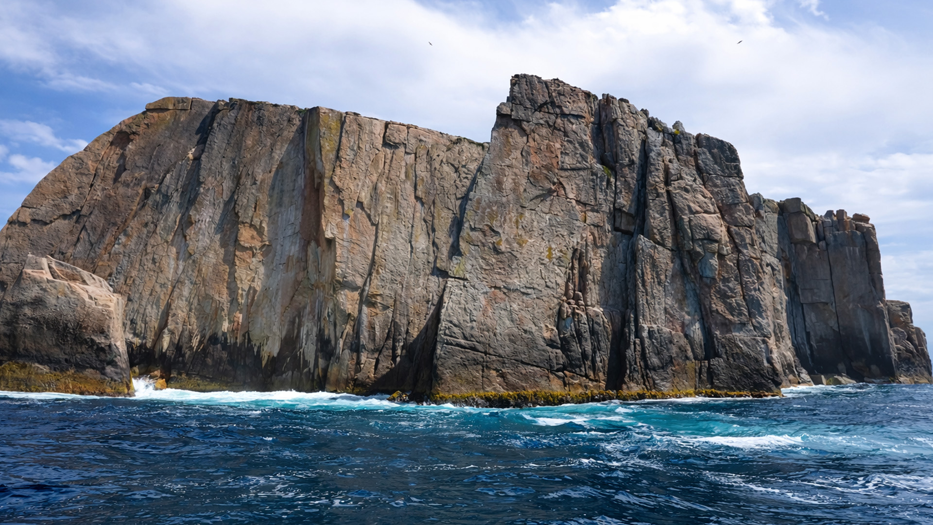 What created these massive stone walls?