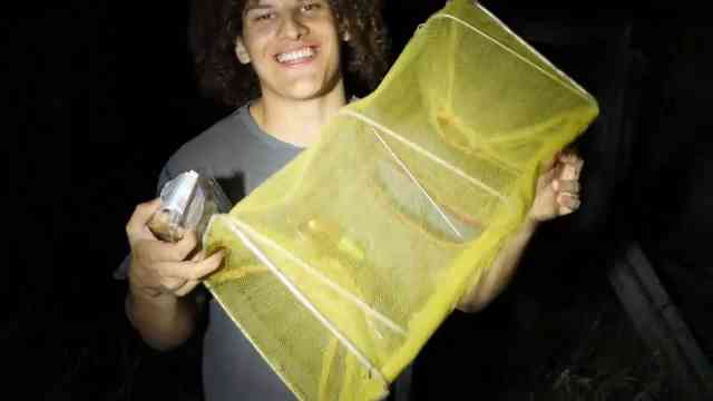 The forgotten trap overflowing with exotic fish