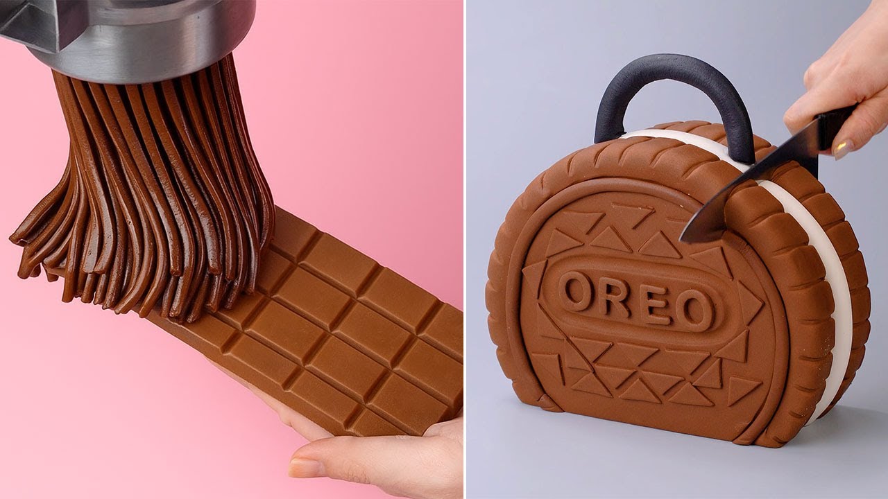 Chocolate bar press and Oreo cake bag