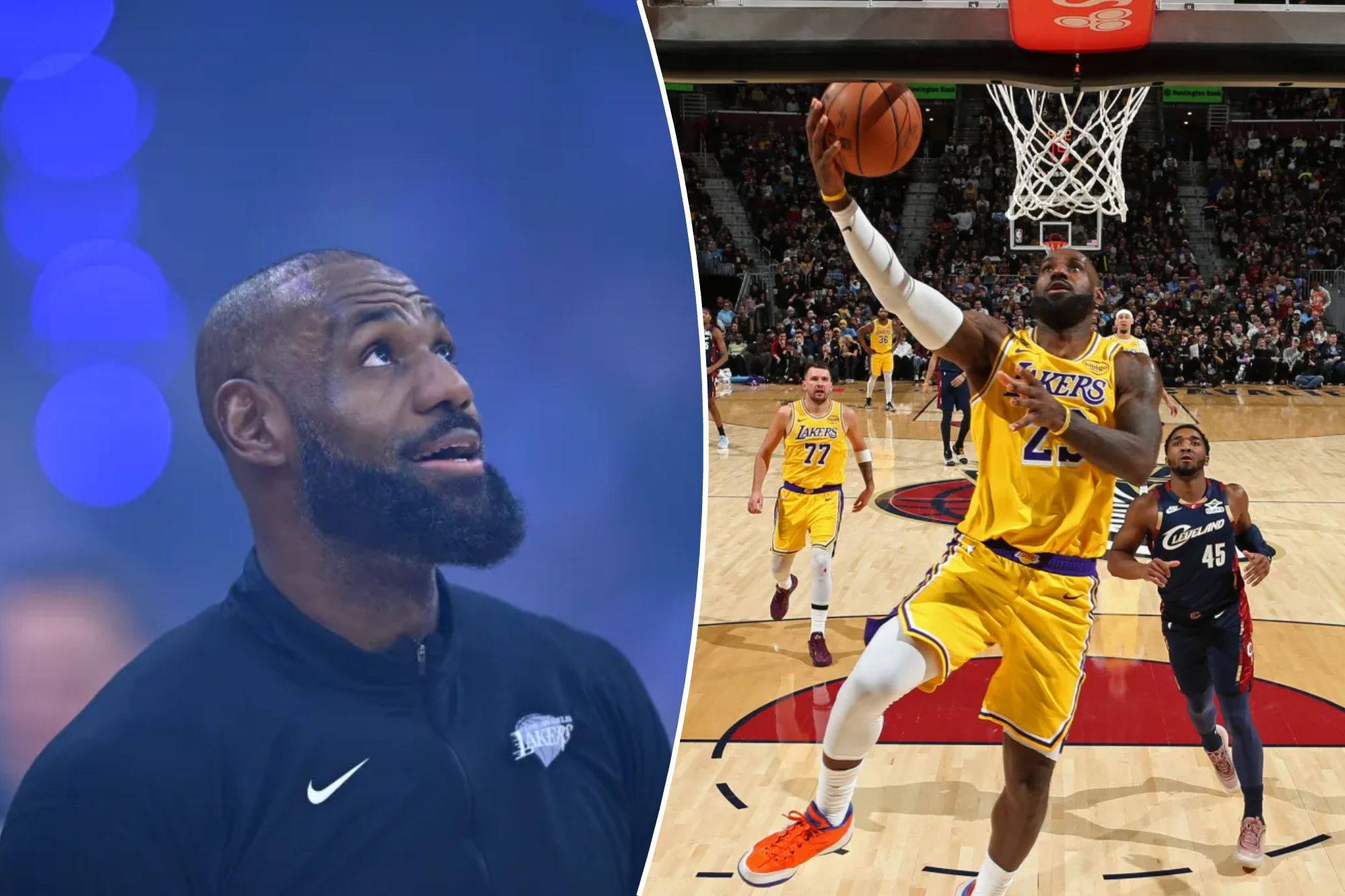 Lakers’ LeBron James explains emotions during Cavaliers’ tribute video