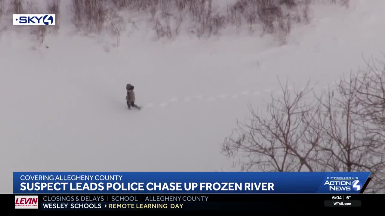 Man taken into custody after running on icy Allegheny River to flee ...